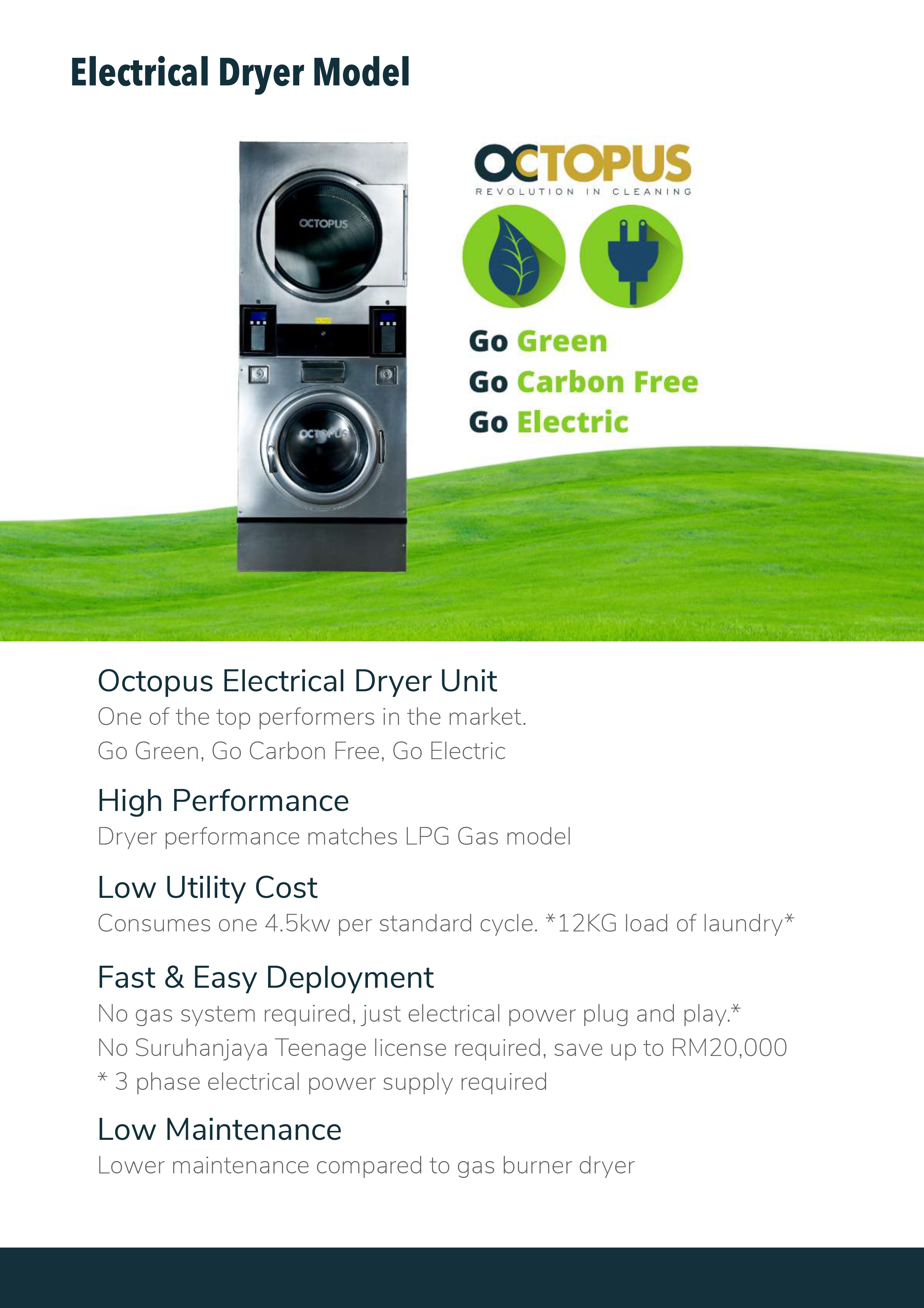 Octopus Laundry Equipment Catalogue - One Price Two Machines